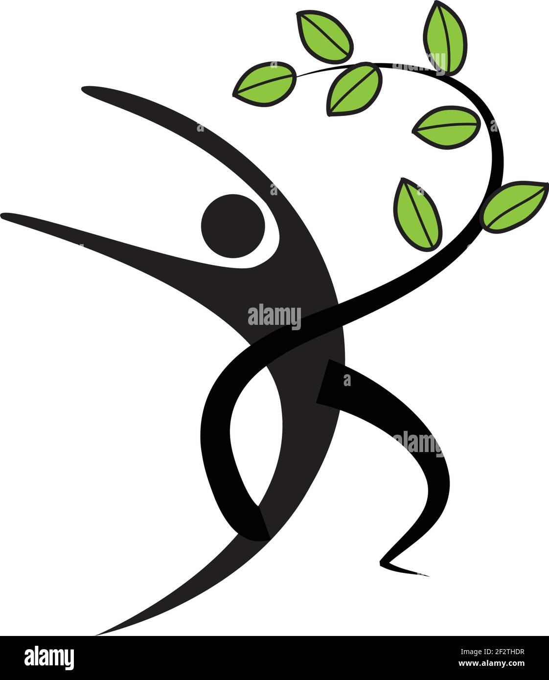 vector design people man dancing icon sigh logo Stock Vector Image ...