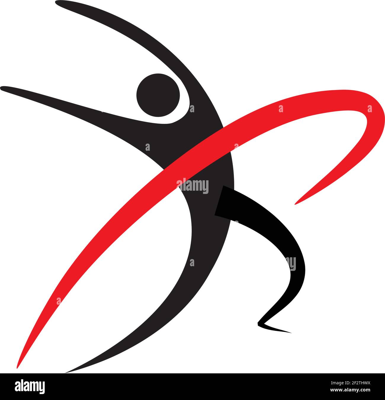 vector design people man dancing icon sigh logo Stock Vector Image ...