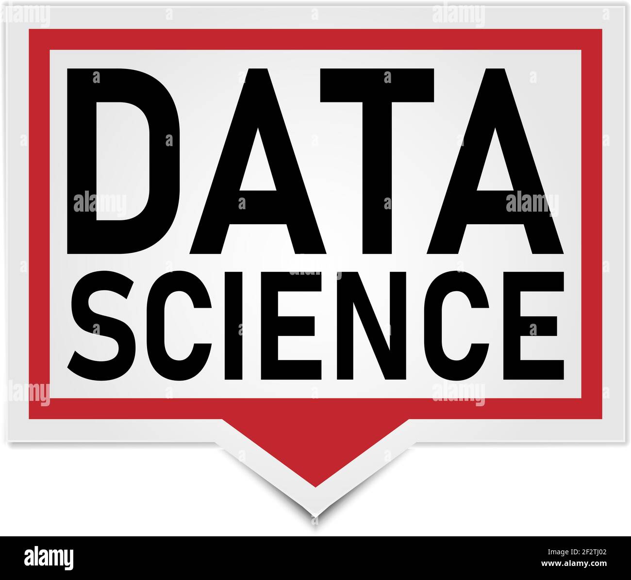 data science button. sign. speech bubble push button set Stock Vector ...