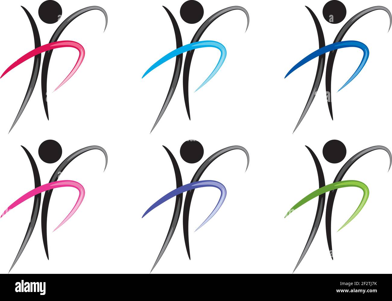 vector design people man dancing icon sigh logo Stock Vector Image ...