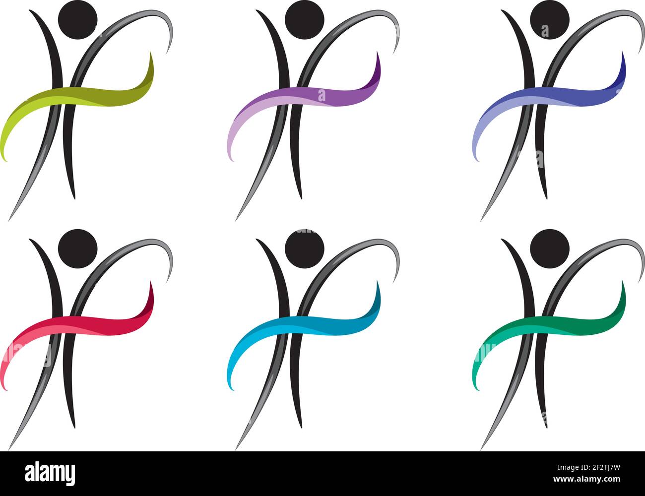 vector design people man dancing icon sigh logo Stock Vector Image ...