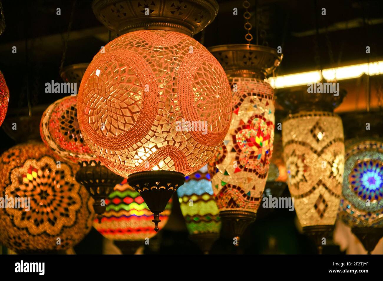 Hanging greek lamps hi-res stock photography and images - Alamy