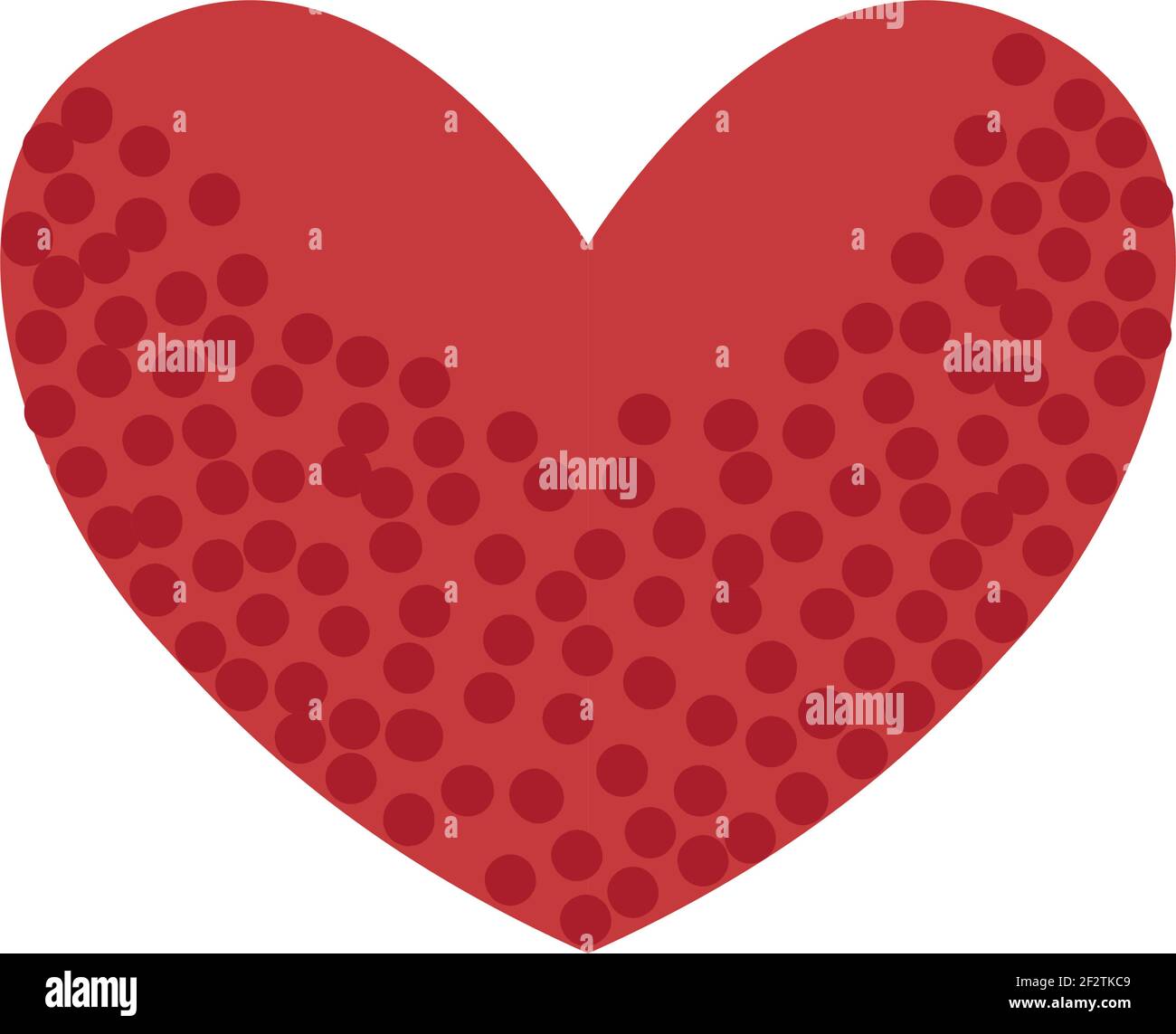 dotted heart love romantic icon Stock Vector Image & Art - Alamy