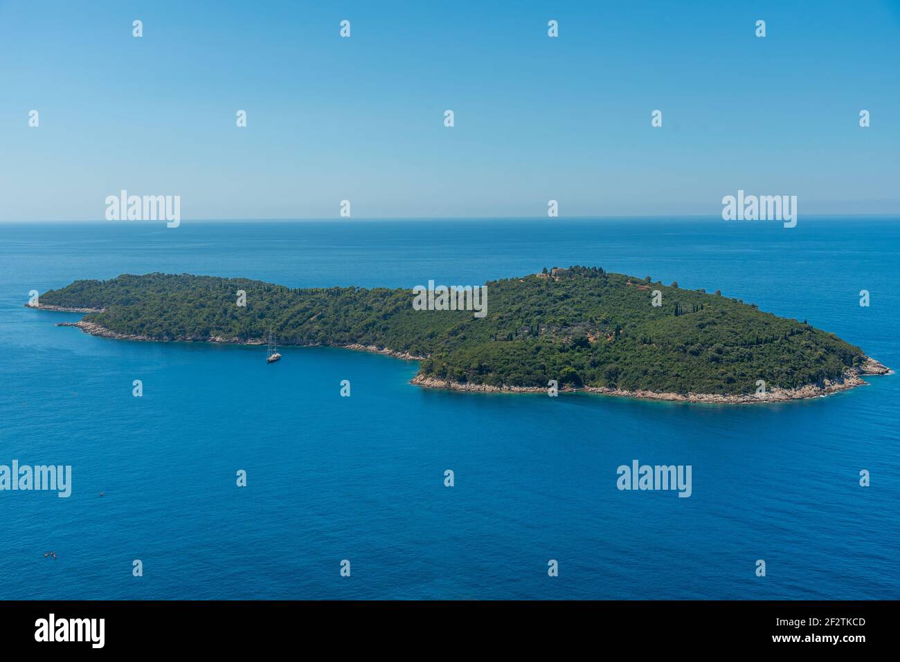 Aerial view of Lokrum island near Dubrovnik, Croatia Stock Photo - Alamy