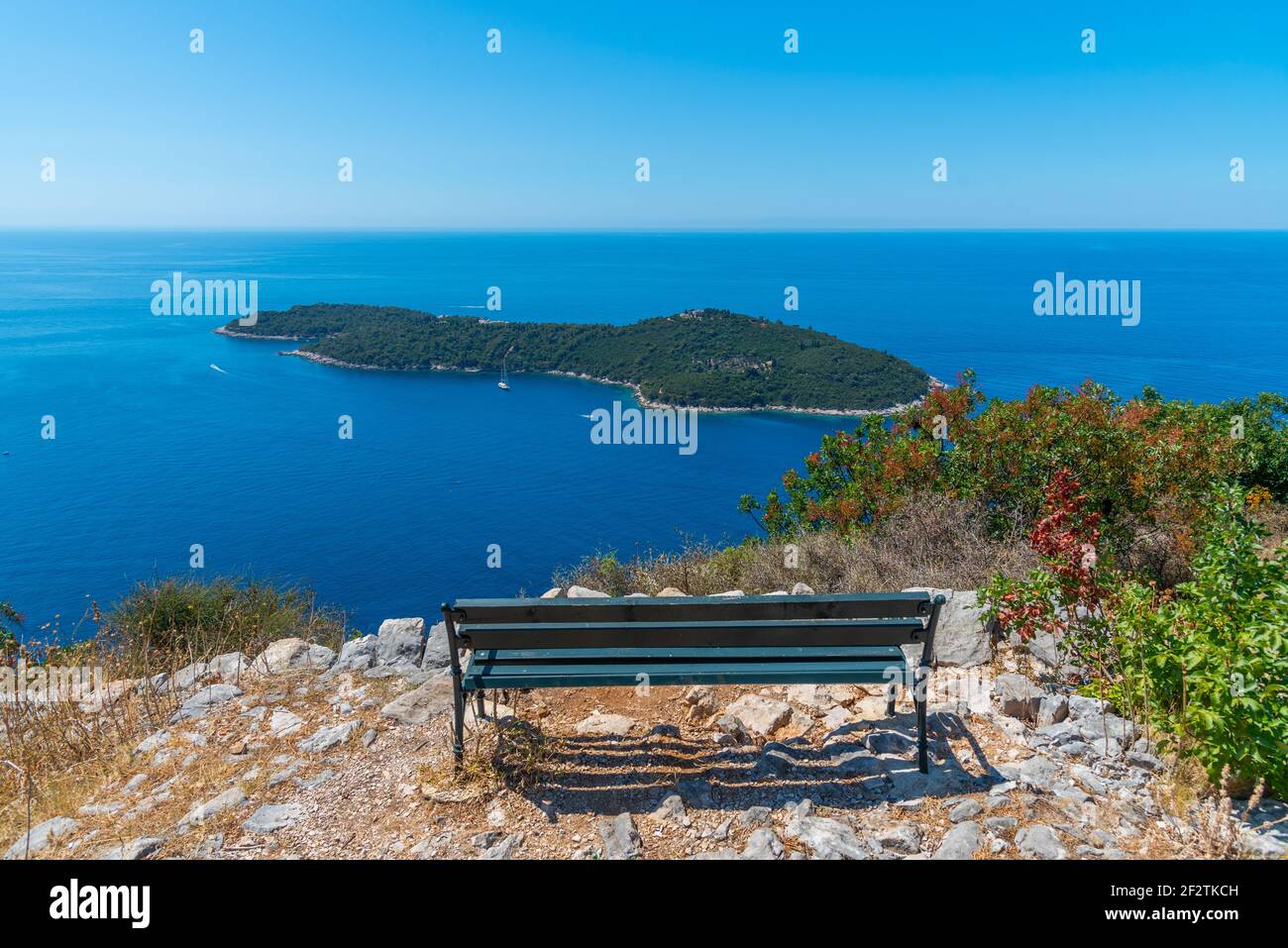 Aerial view of Lokrum island near Dubrovnik, Croatia Stock Photo - Alamy