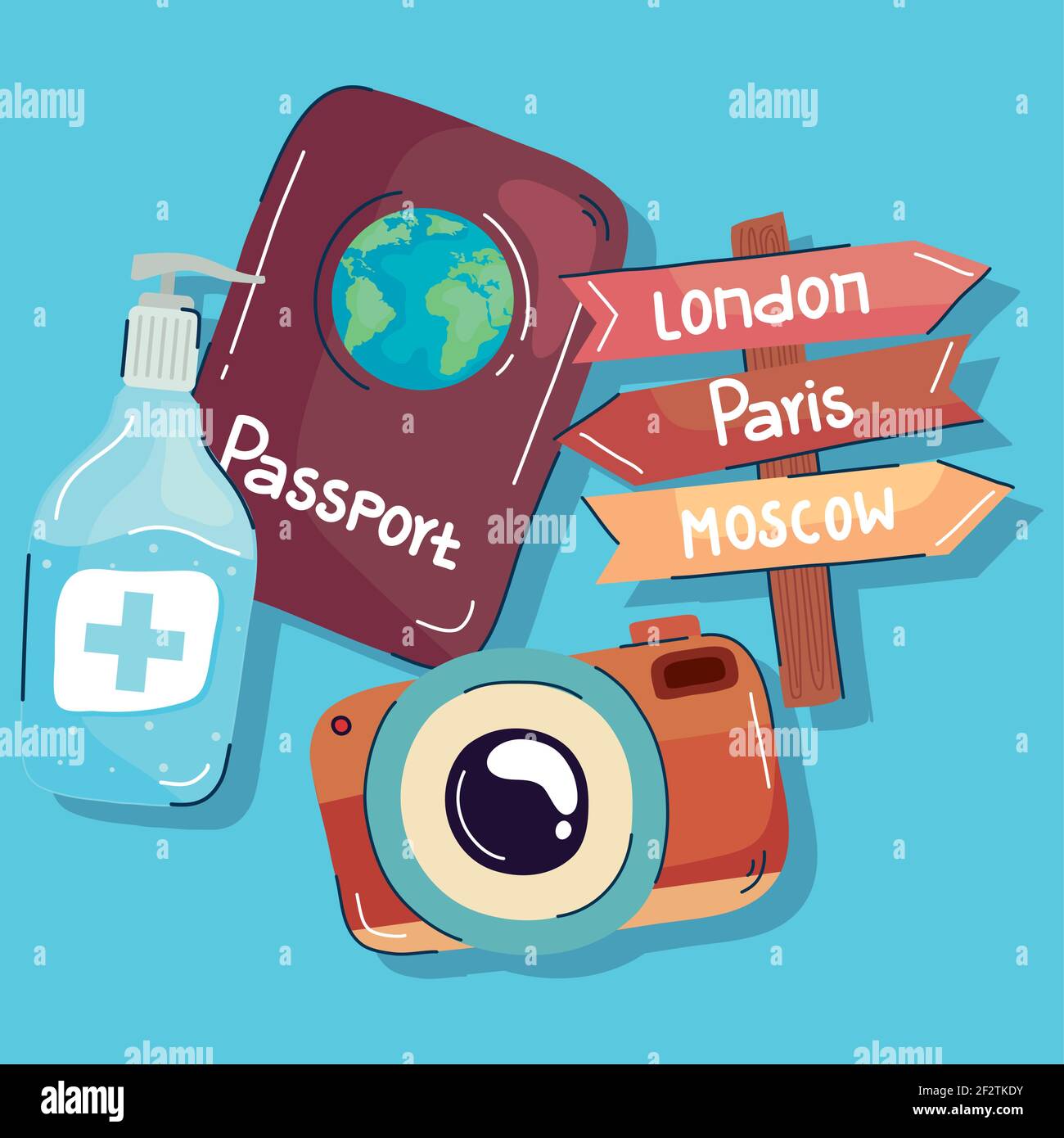 Set of four items Stock Vector Images - Alamy