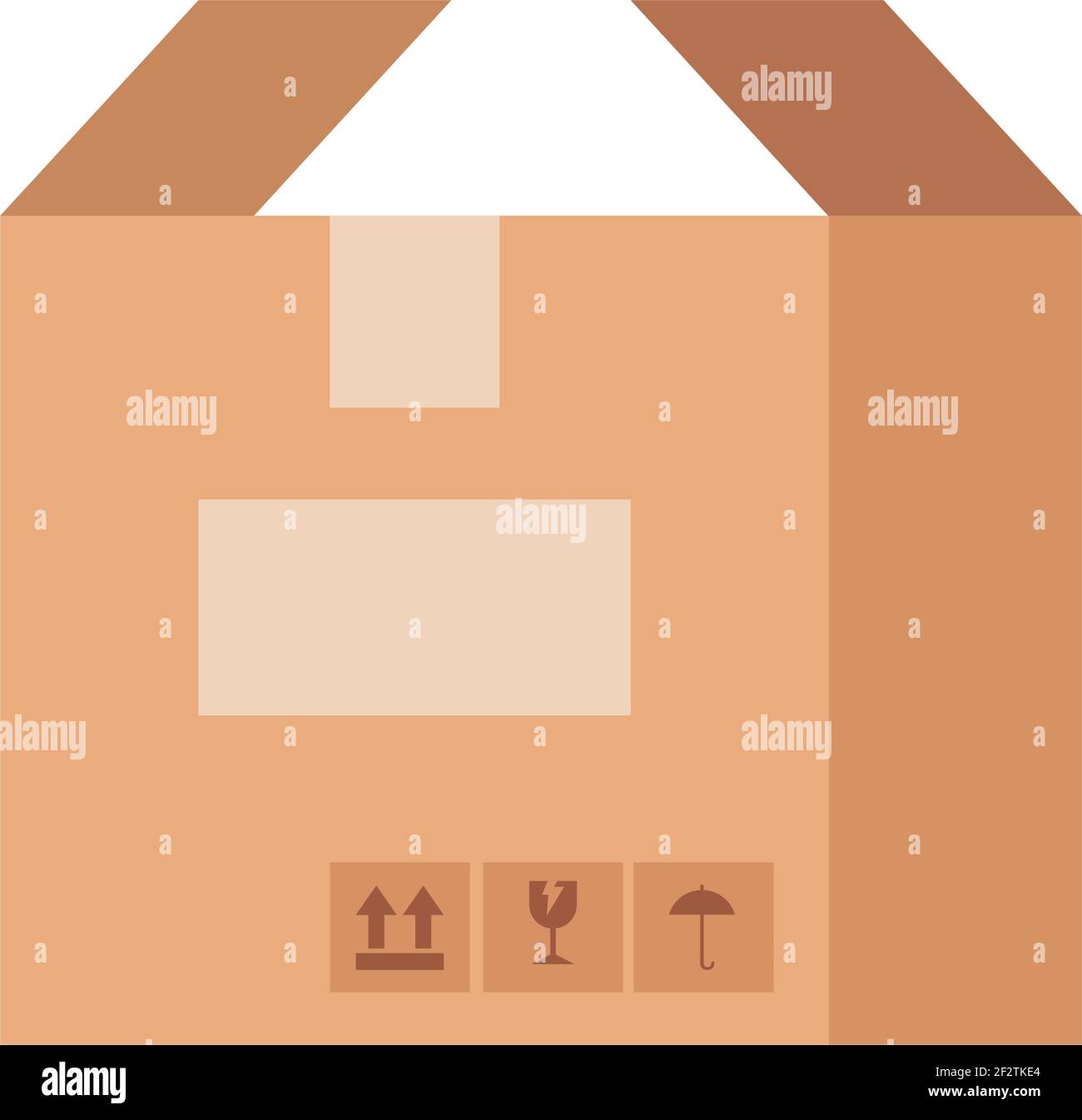 delivery box carton Stock Vector Image & Art - Alamy