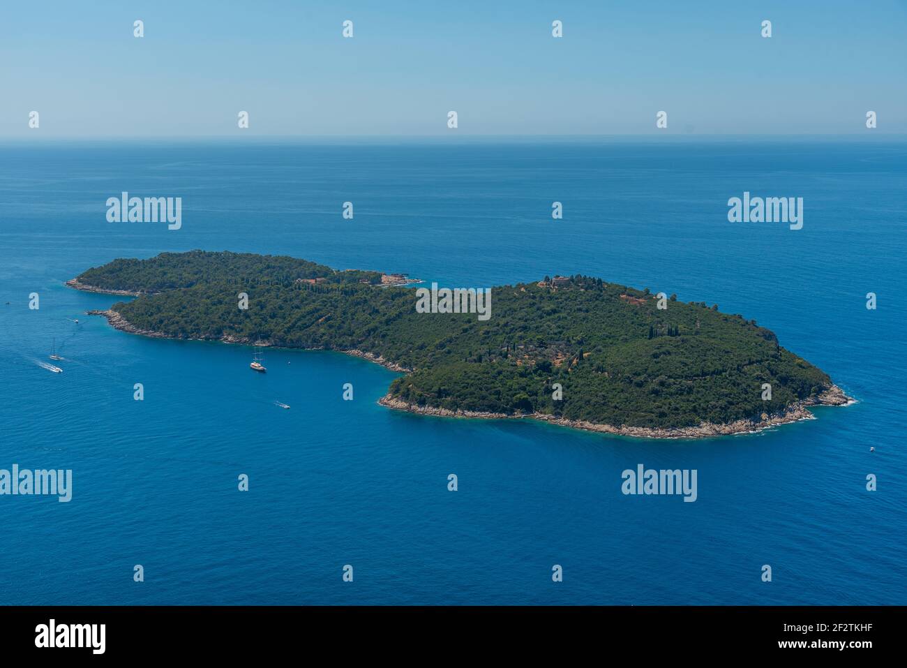 Aerial view of Lokrum island near Dubrovnik, Croatia Stock Photo - Alamy