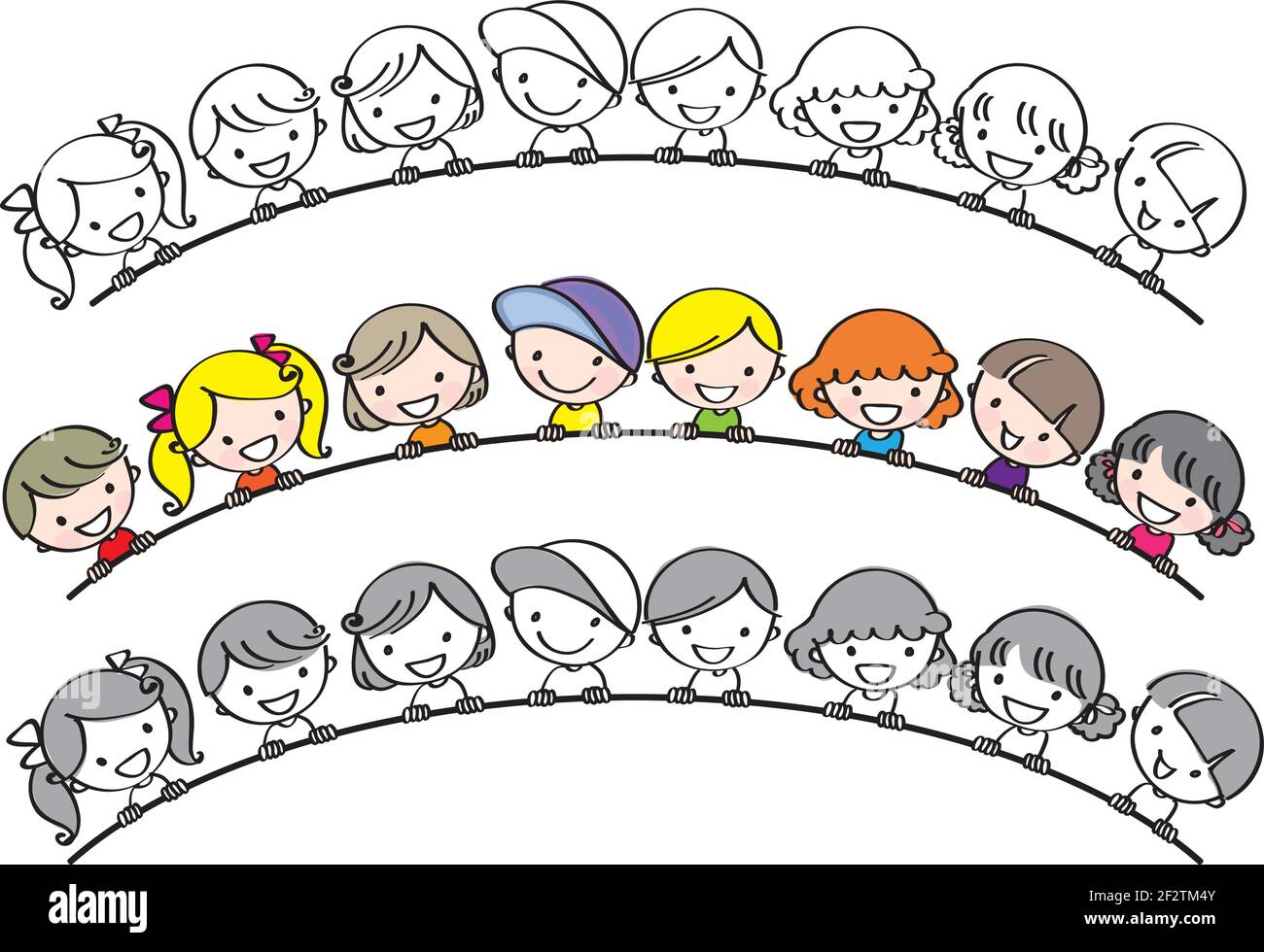 vector cartoon children background Stock Vector Image & Art - Alamy