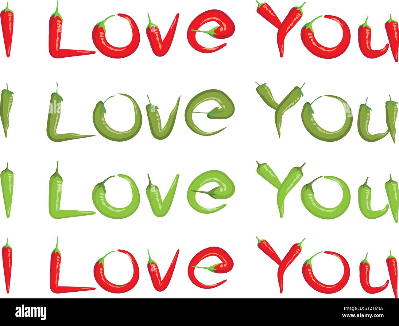 love you text design set Stock Vector Image & Art - Alamy