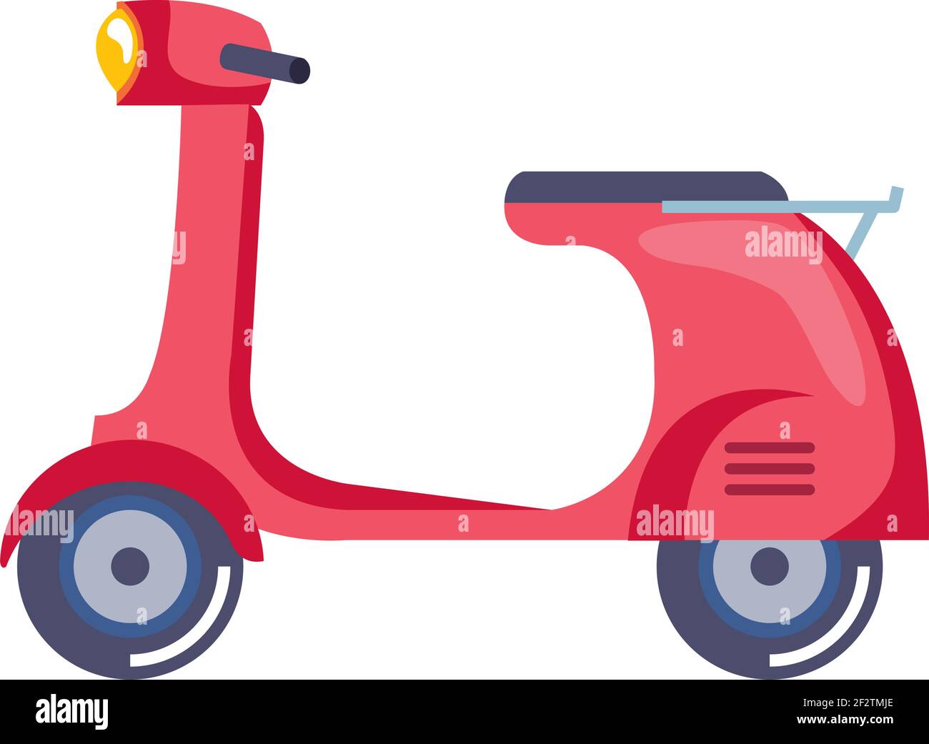 motorcycle scooter red Stock Vector Image & Art - Alamy