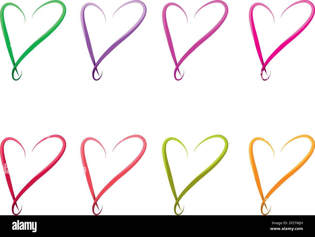 Drawing heart shape Stock Vector Images - Alamy