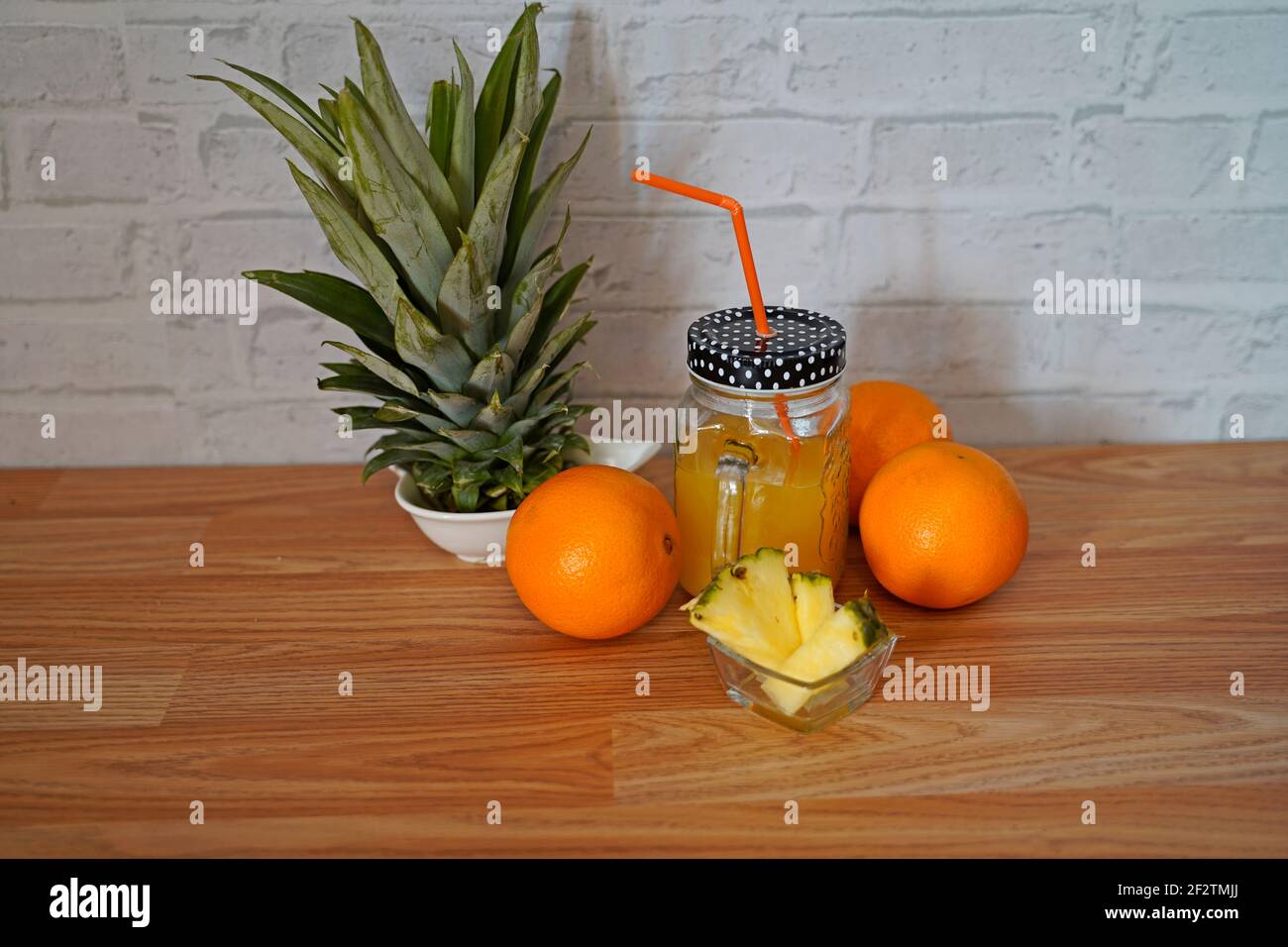 Vitamin lemonade with tropical feeling. tasty and fruity lemonade ...