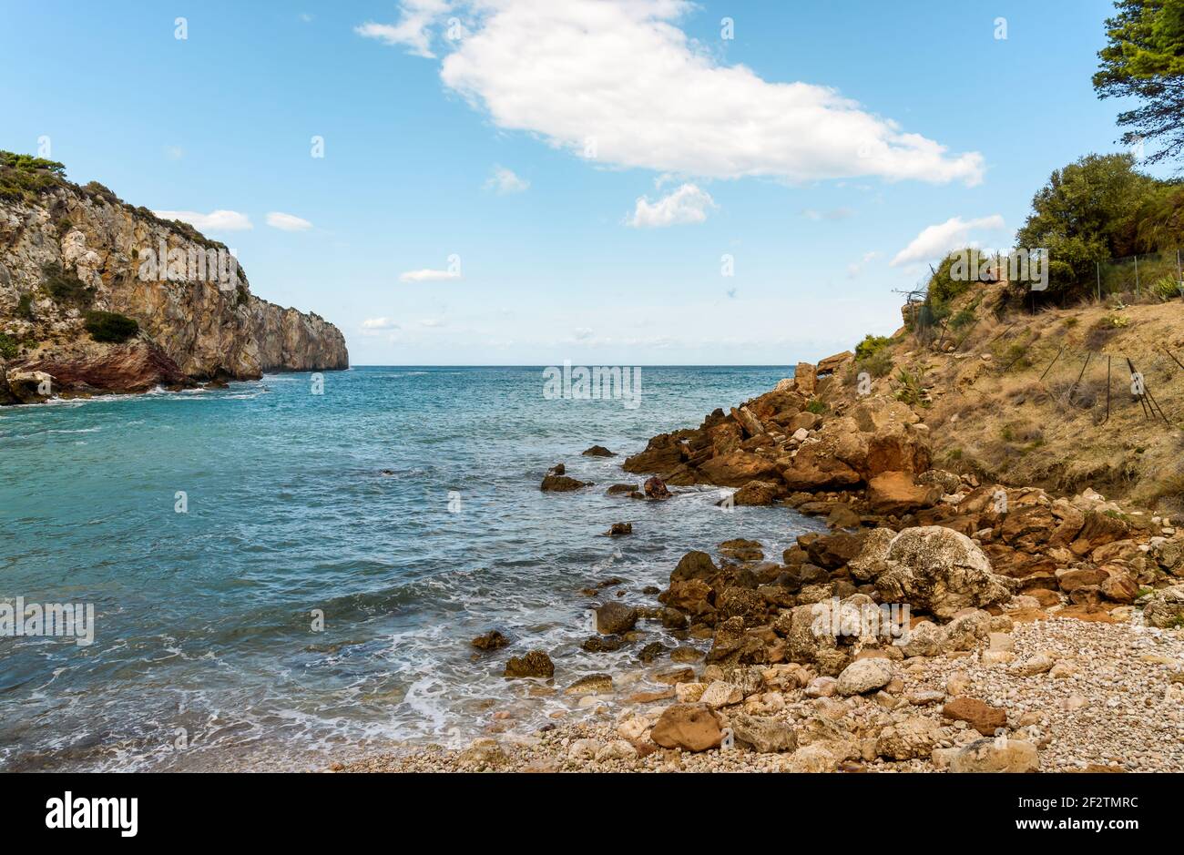 Cala Rossa inside the Sicilian Nature Reserve, Mediterranean sea ...