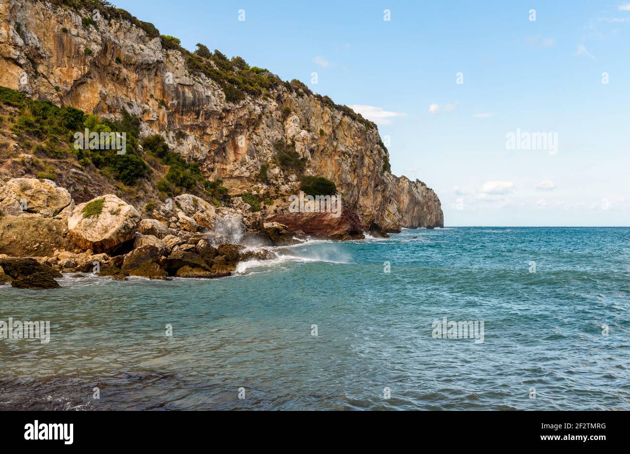 Cala Rossa inside the Sicilian Nature Reserve, Mediterranean sea ...
