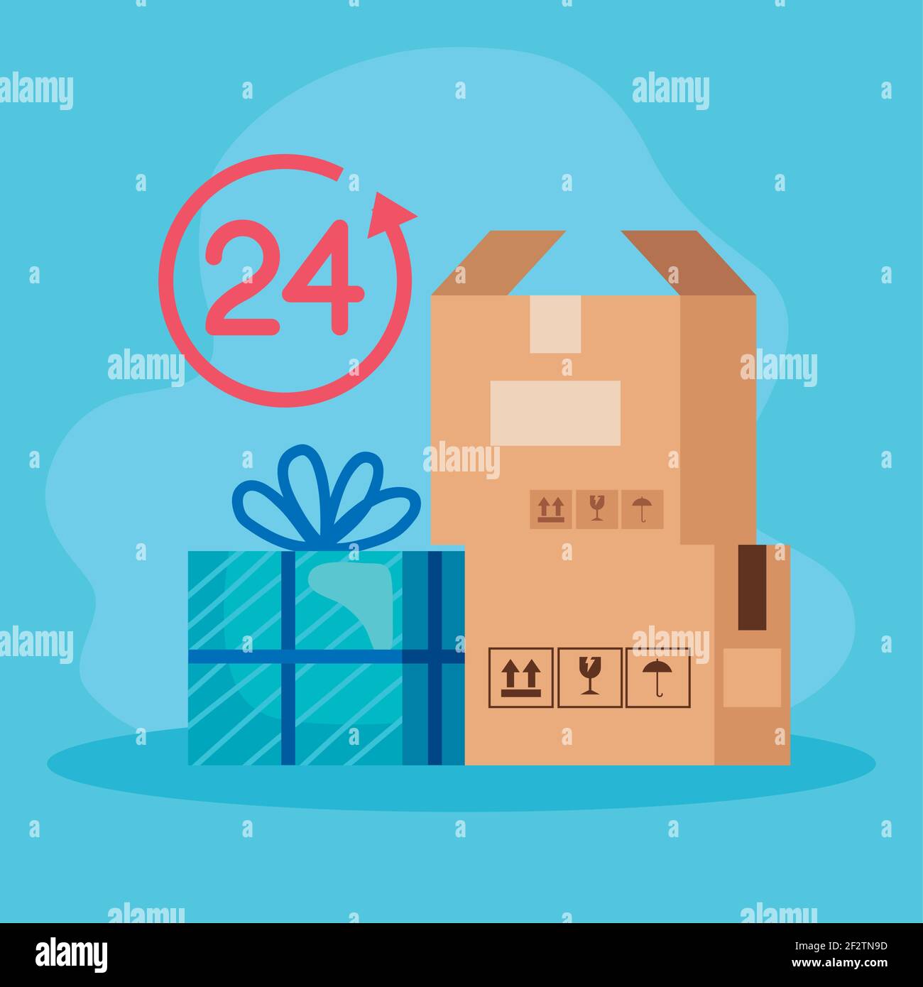 delivery service boxes Stock Vector Image & Art - Alamy