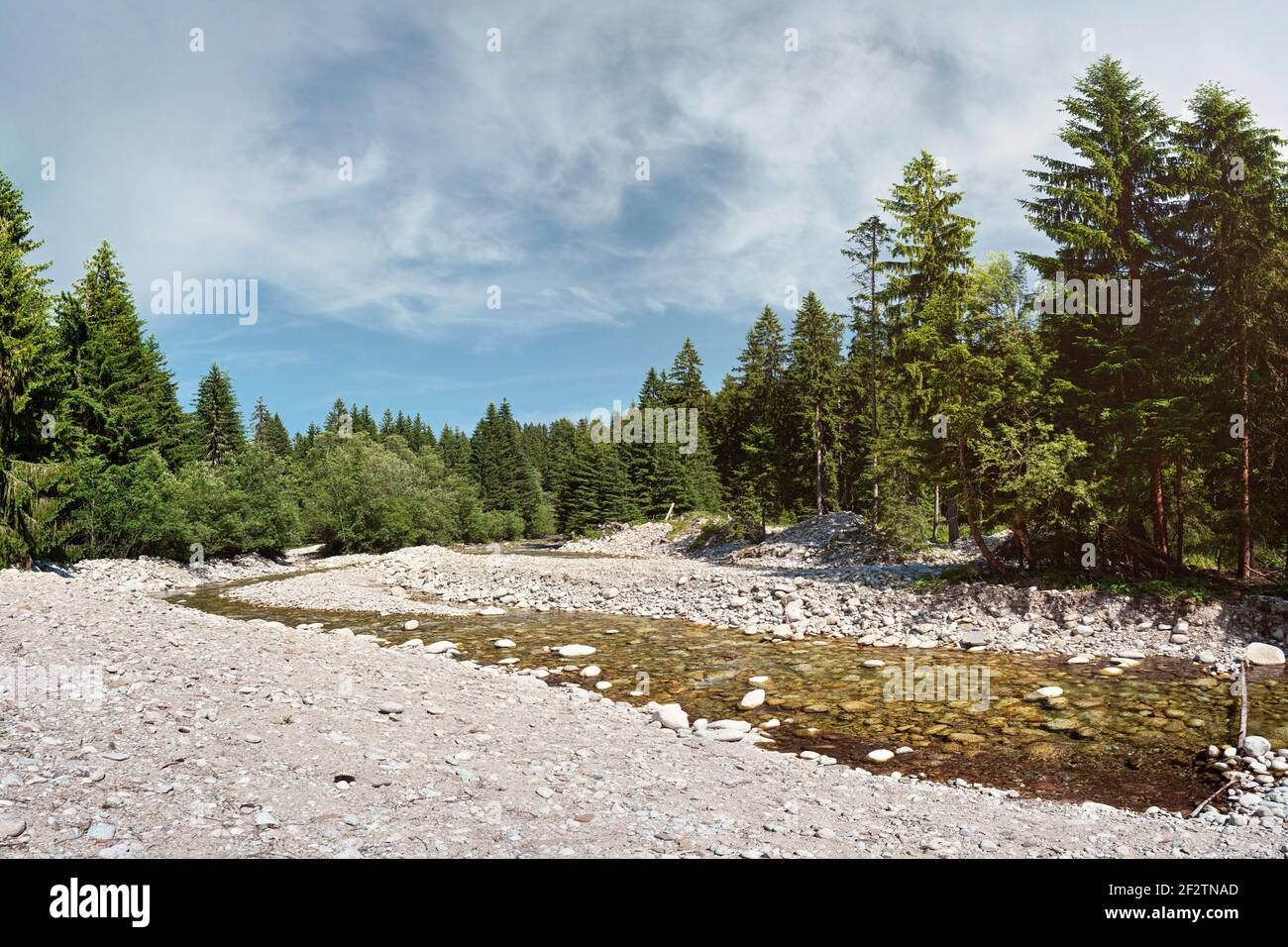 Shallow stream with gravel hi-res stock photography and images - Alamy