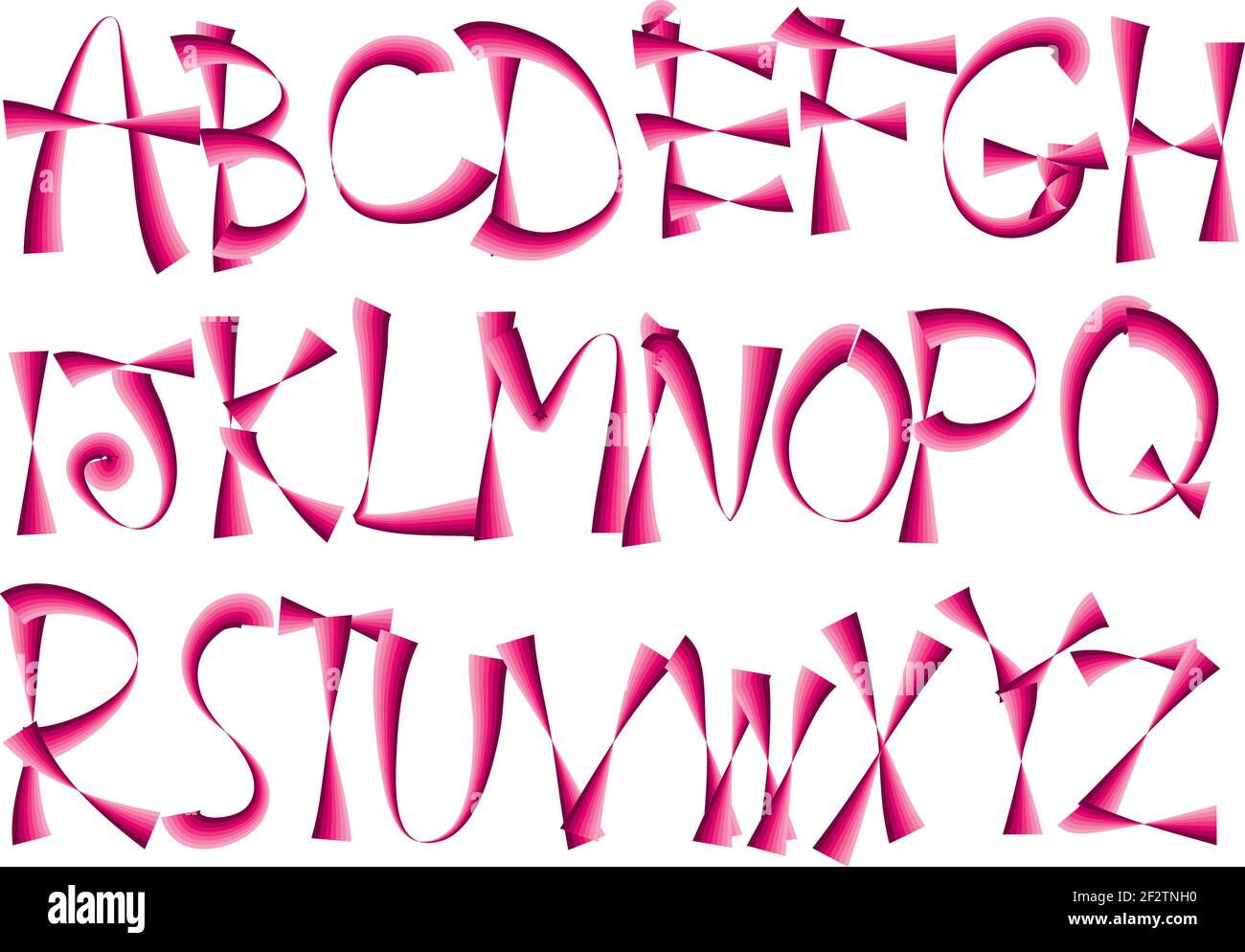 English word capital letter handwriting design Stock Vector Image & Art ...
