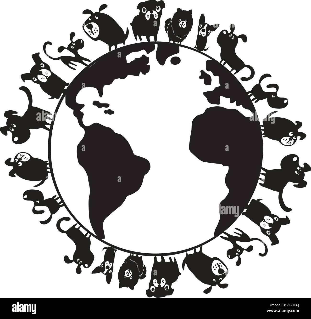 Earth in heart shape Stock Vector Images - Alamy