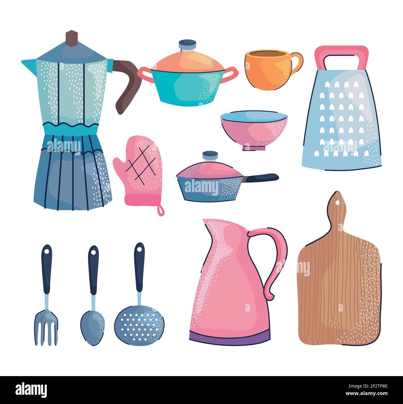 cookware twelve icons Stock Vector Image & Art - Alamy