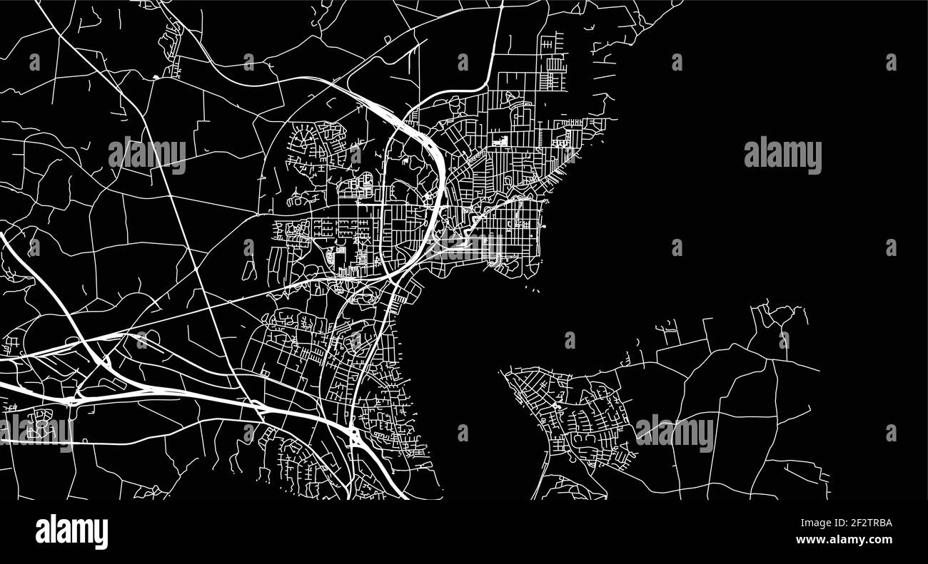 Urban vector city map of Fredericia, Denmark Stock Vector Image & Art ...