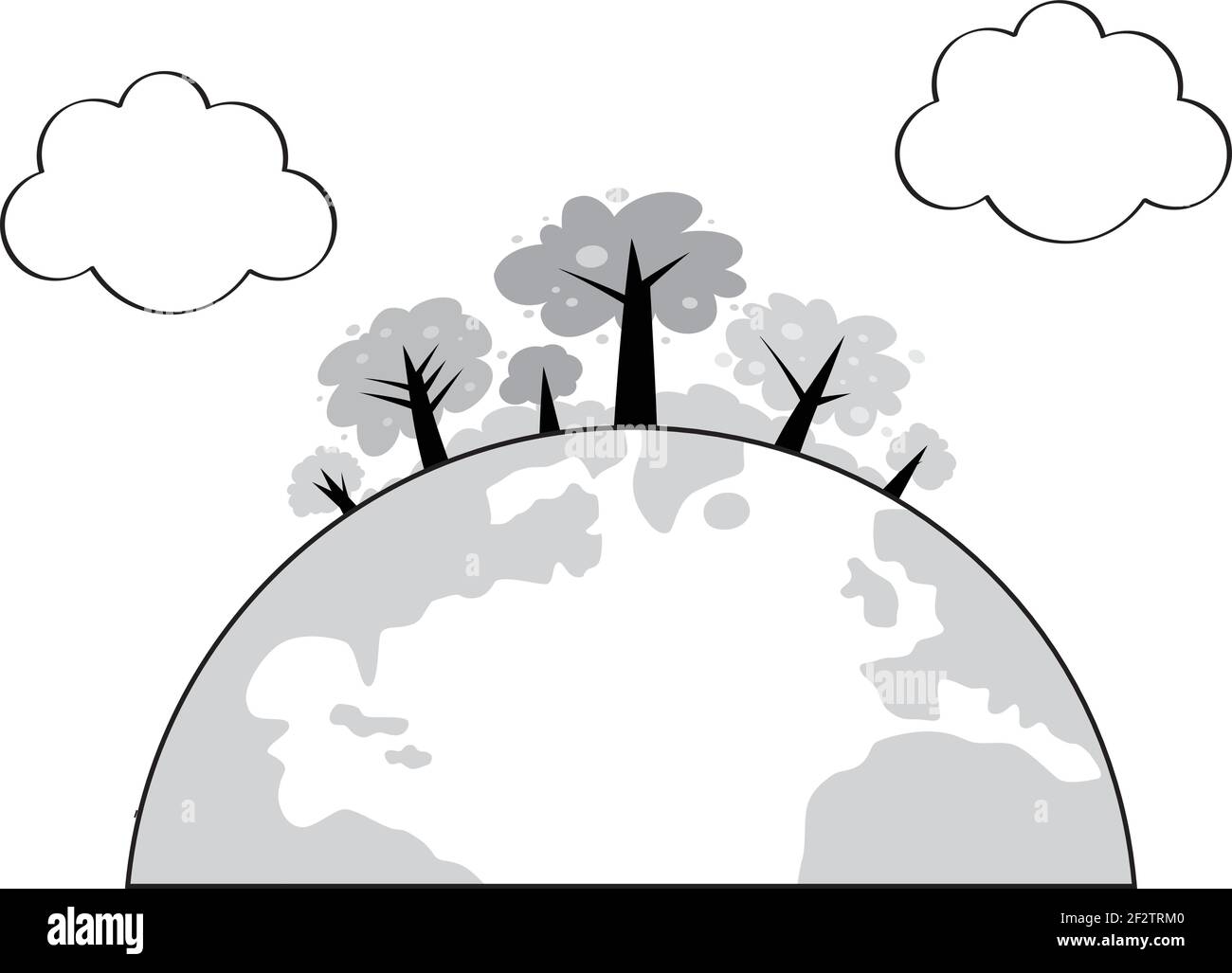 trees on earth Stock Vector Image & Art - Alamy