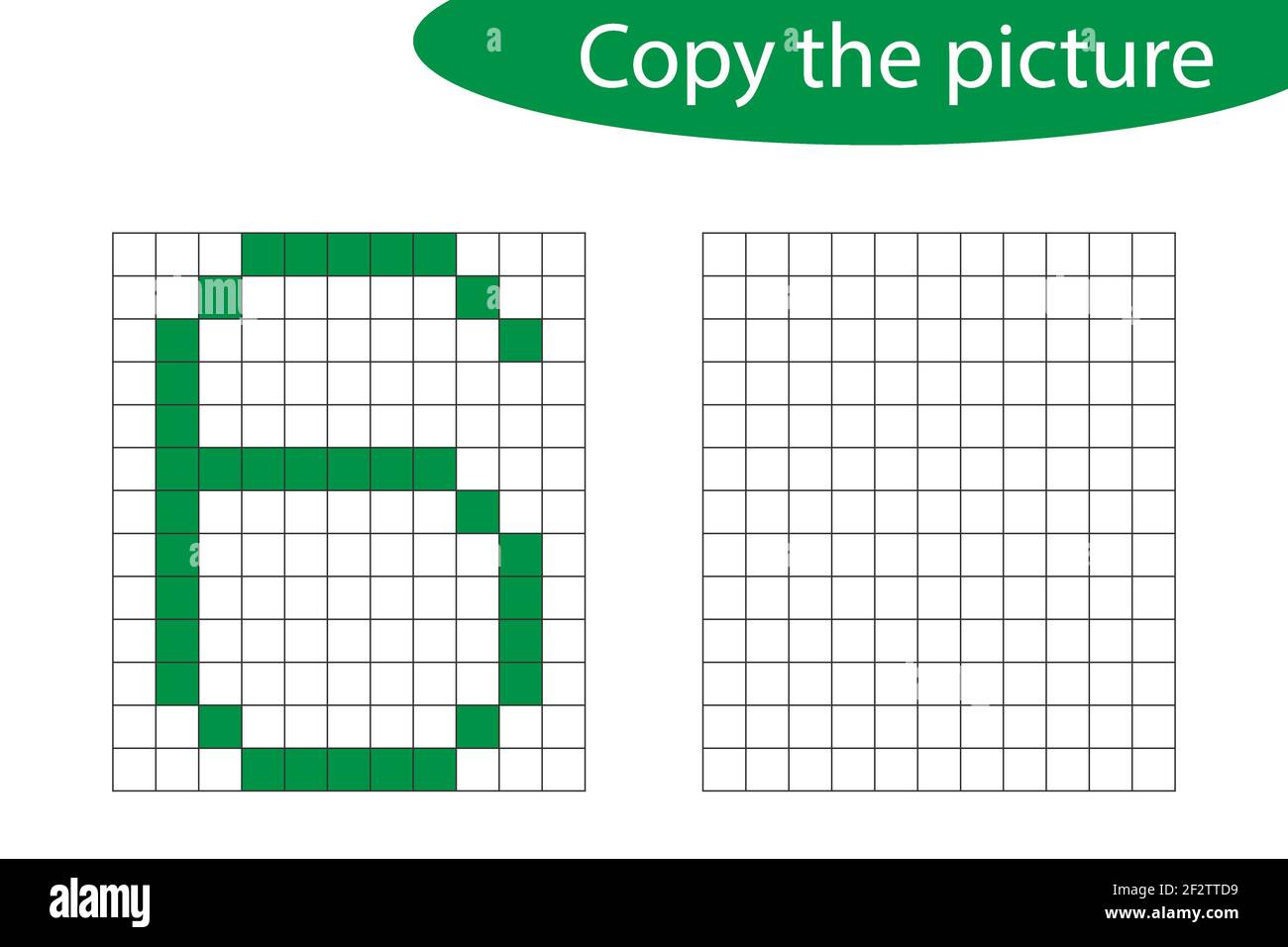 Copy the picture, pixel art, number 6 cartoon, drawing skills training ...