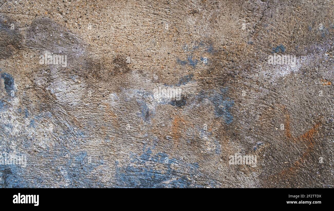 Textured wall in cream, yellow and blue tones Stock Photo - Alamy