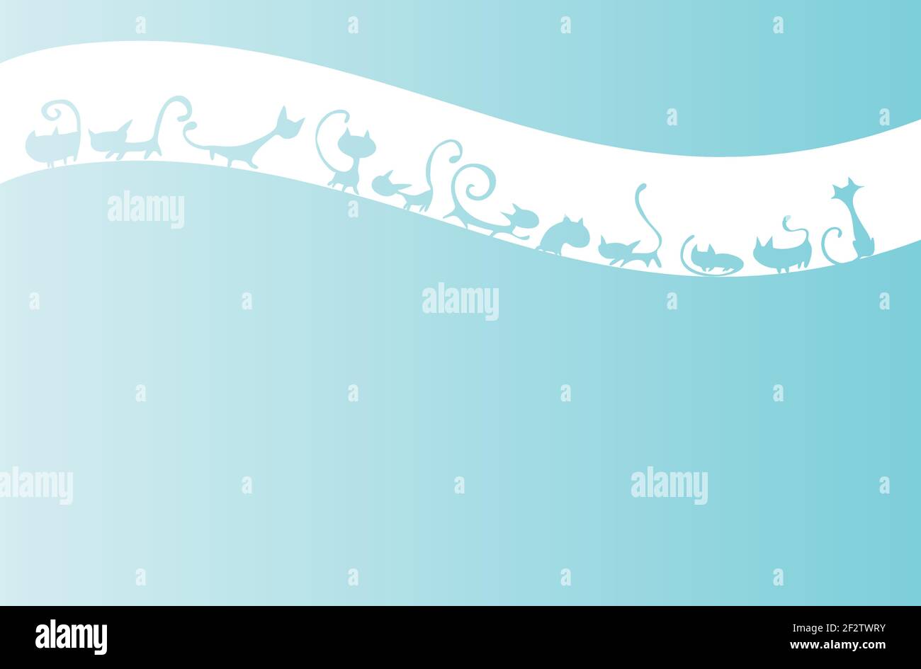 vector cartoon cat kitten background Stock Vector Image & Art - Alamy