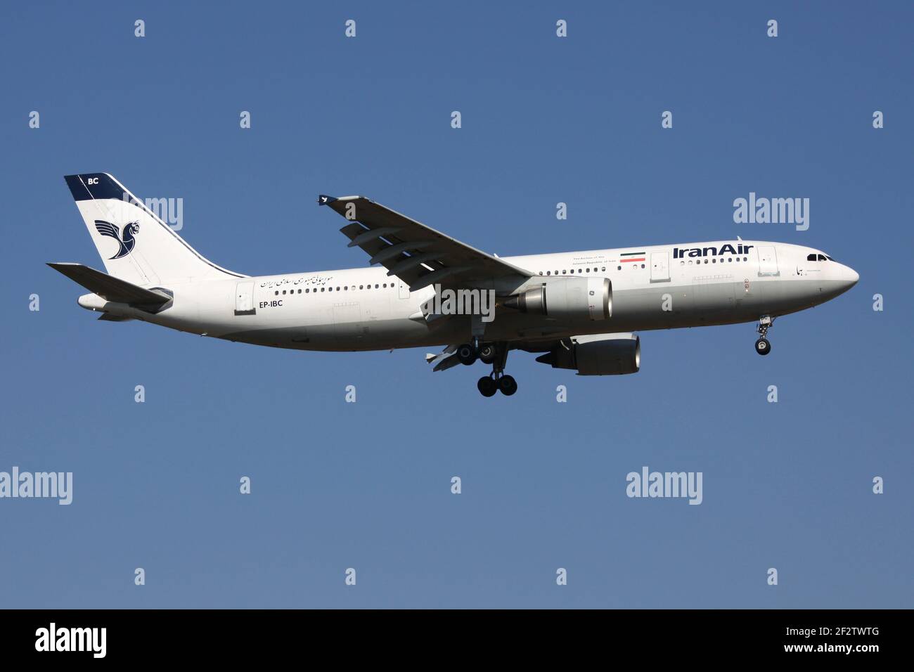 Iran Air Airbus A300-600 with registration EP-IBC on final for runway ...
