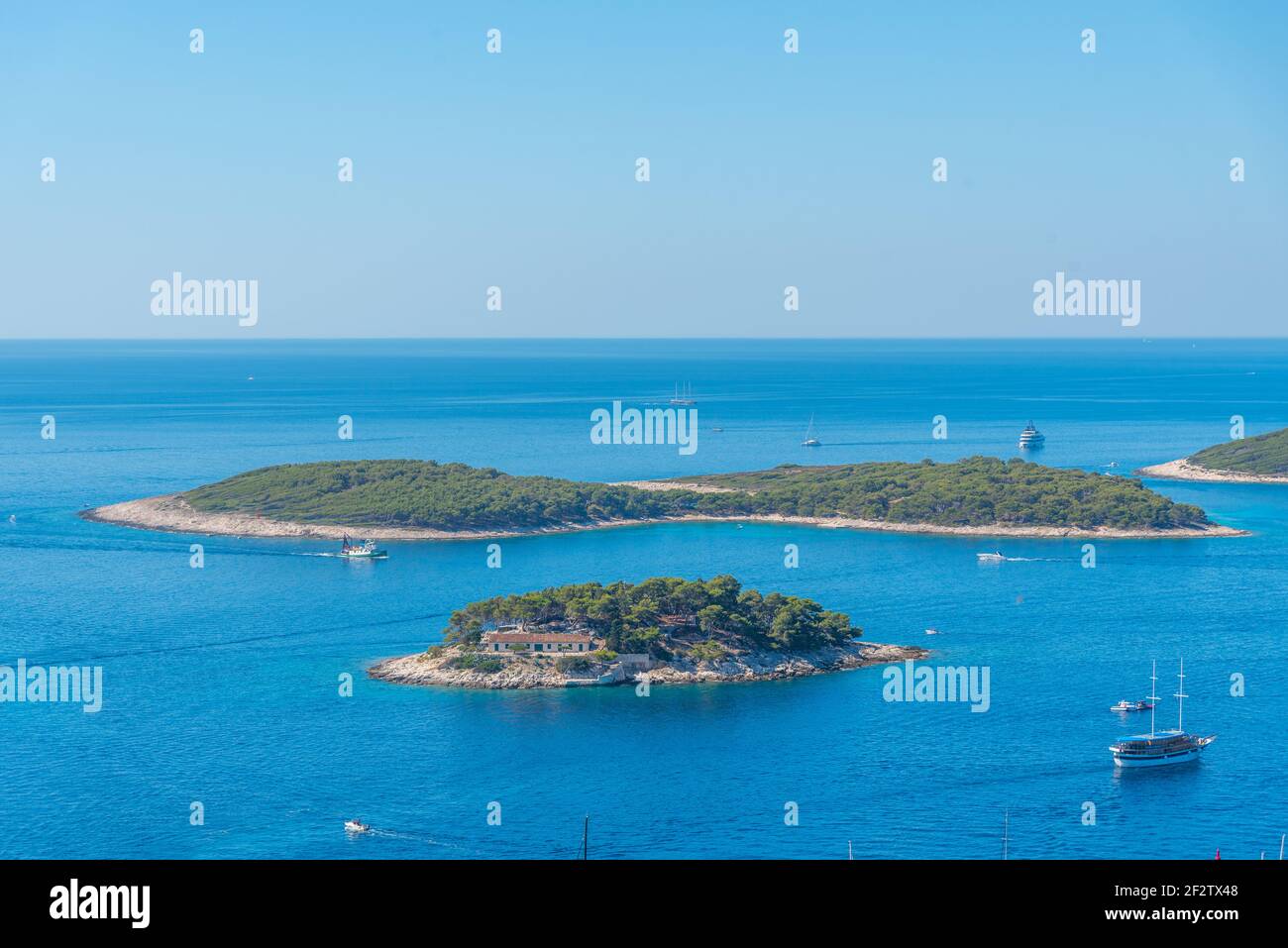 Aerial view of Pakleni islands near Hvar, Croatia Stock Photo - Alamy