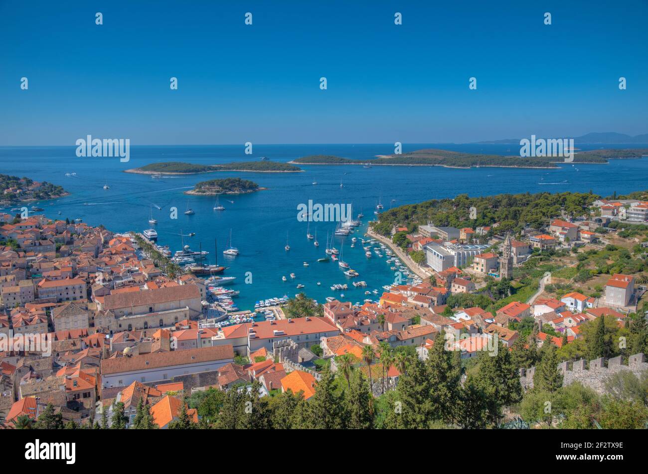 Stari grad hvar aerial hi-res stock photography and images - Alamy