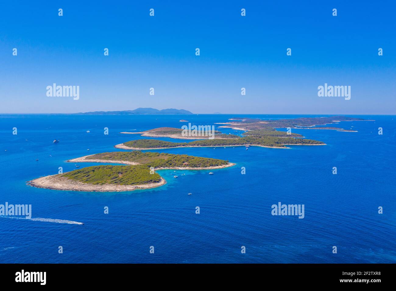 Aerial view of Pakleni islands near Hvar, Croatia Stock Photo - Alamy