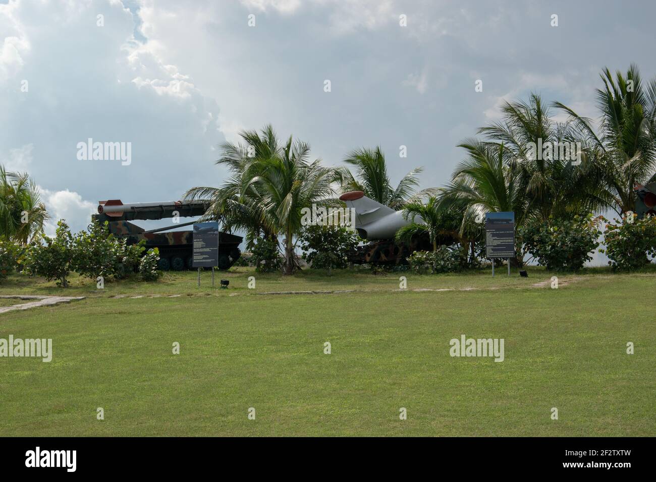 Decommissioned Soviet Missiles on launchers at the Military History ...