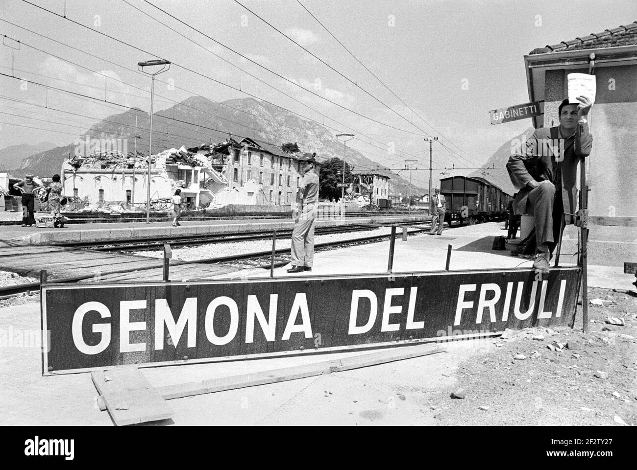 Friuli (Northern Italy), two months after the earthquake of May 1976 ...