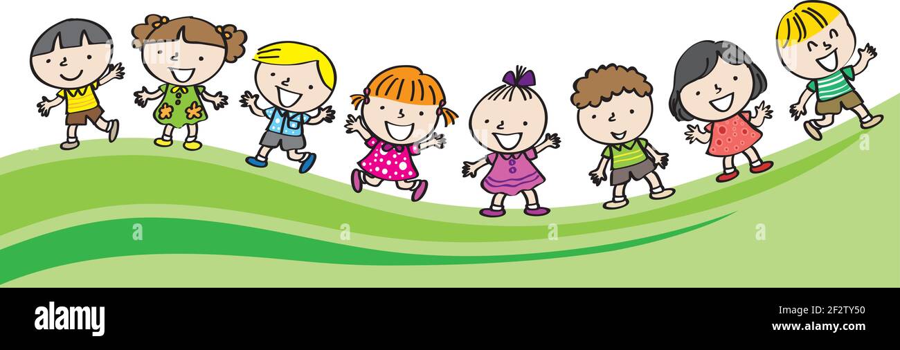 vector cartoon children background Stock Vector Image & Art - Alamy