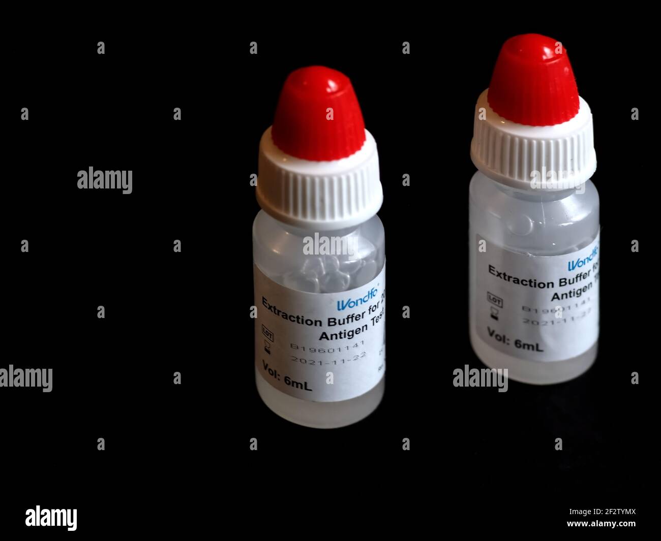 Wondfo Covid-19 or Corona Antigen Test for quick testing Stock Photo ...