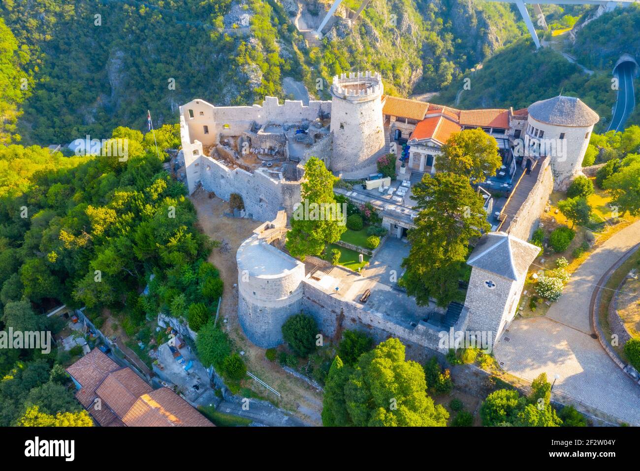 Aerial view of Trsat fortress in Rijeka, Croatia Stock Photo - Alamy