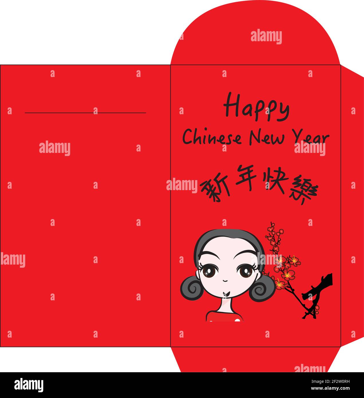 Red envelope design Stock Vector Image & Art - Alamy