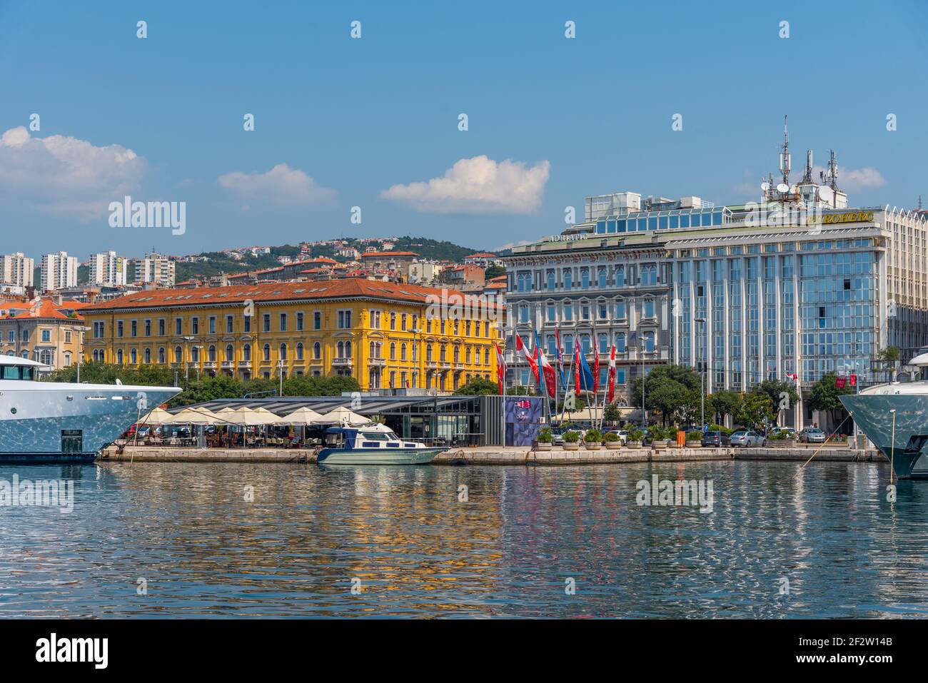 Cityscape of port of Rijeka in Croatia Stock Photo - Alamy