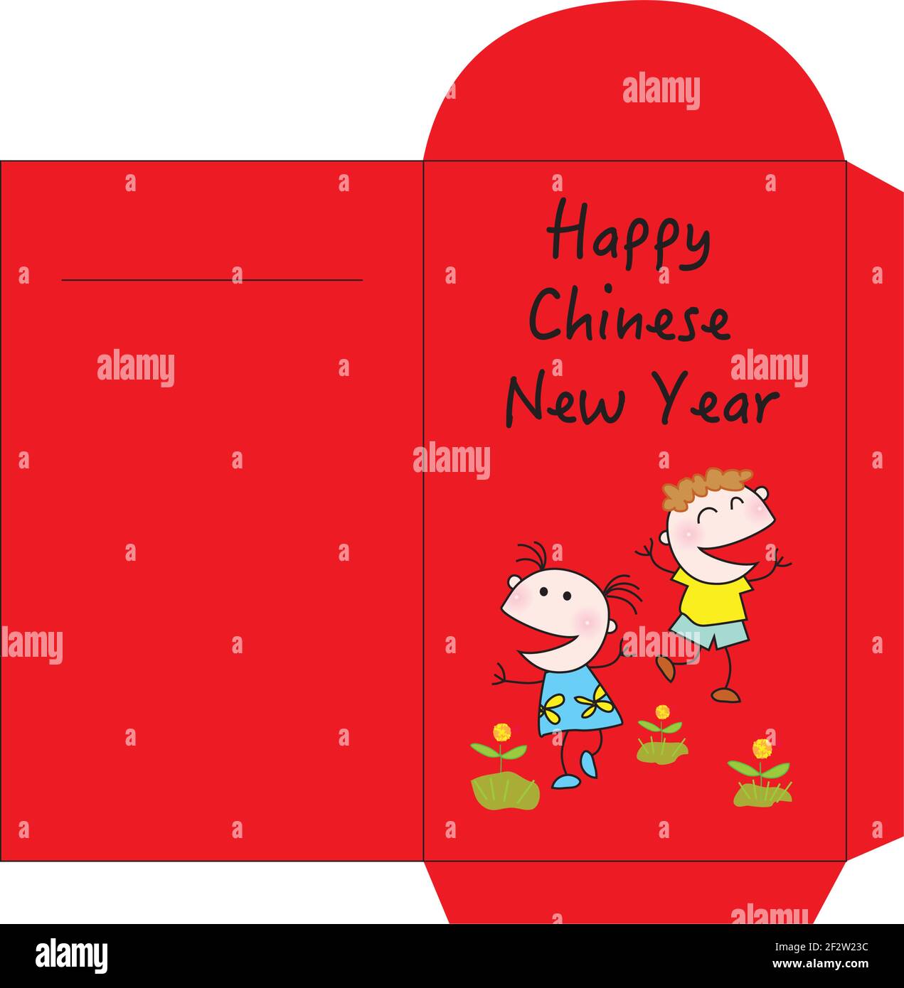 Red envelope design Stock Vector Image & Art - Alamy
