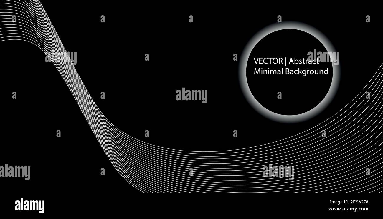 A vector graphic illustration of white lines in an abstract swirl flow ...