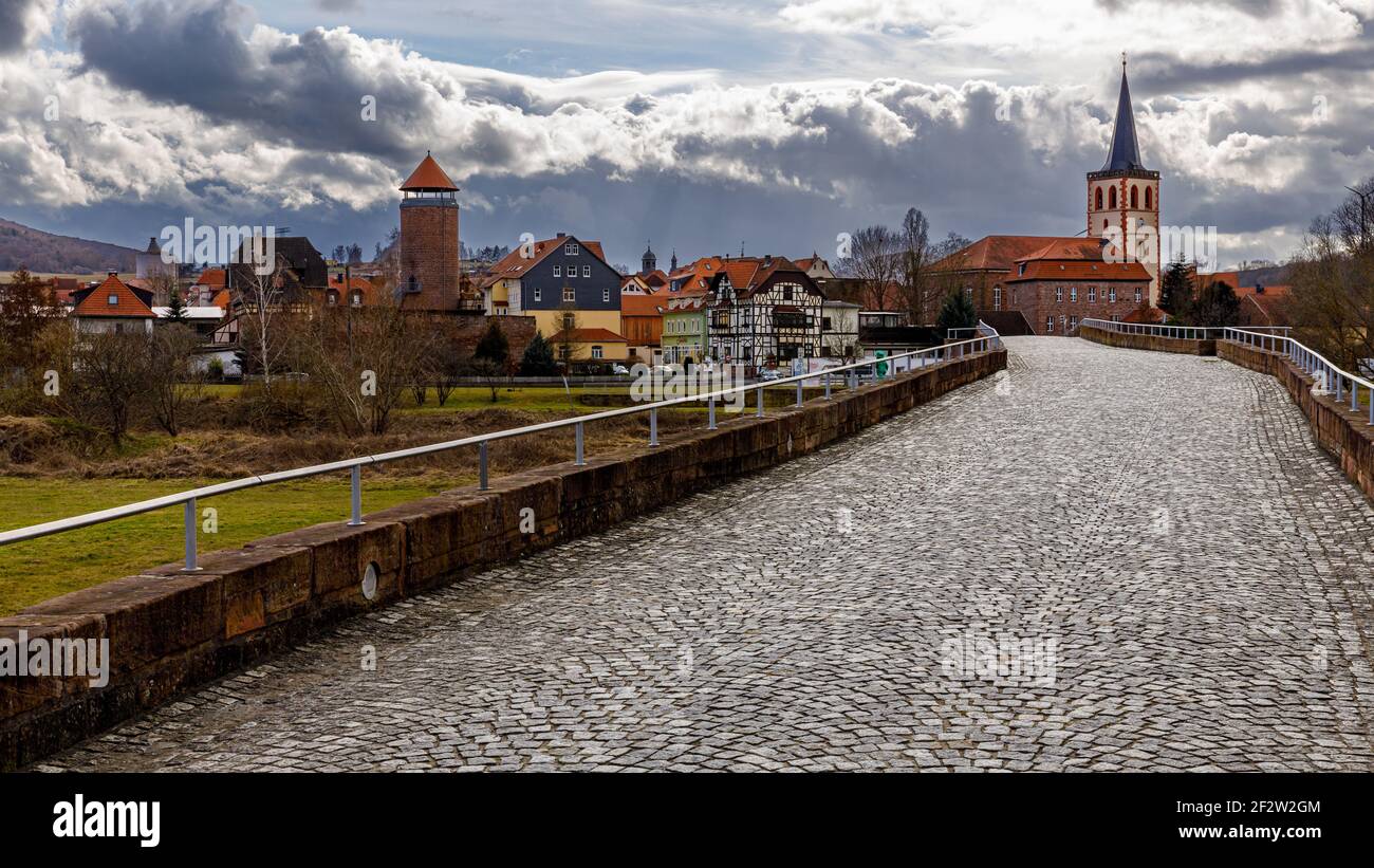 The city of Vacha in Thuringia Stock Photo - Alamy