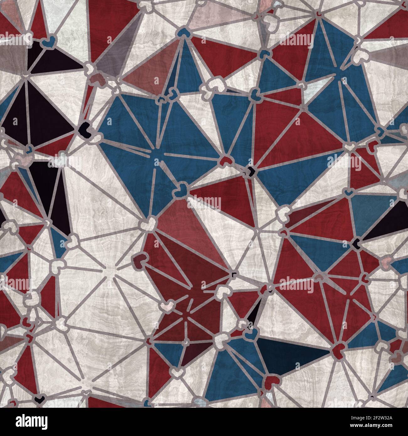 Seamless red white and blue textured retro pattern Stock Photo - Alamy