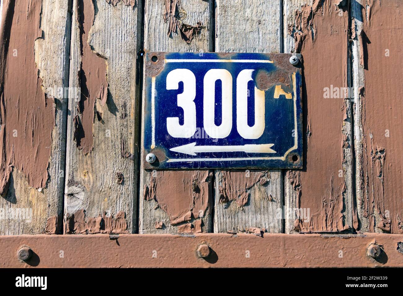 Number 300 number of houses apartments streets. The white number of the ...