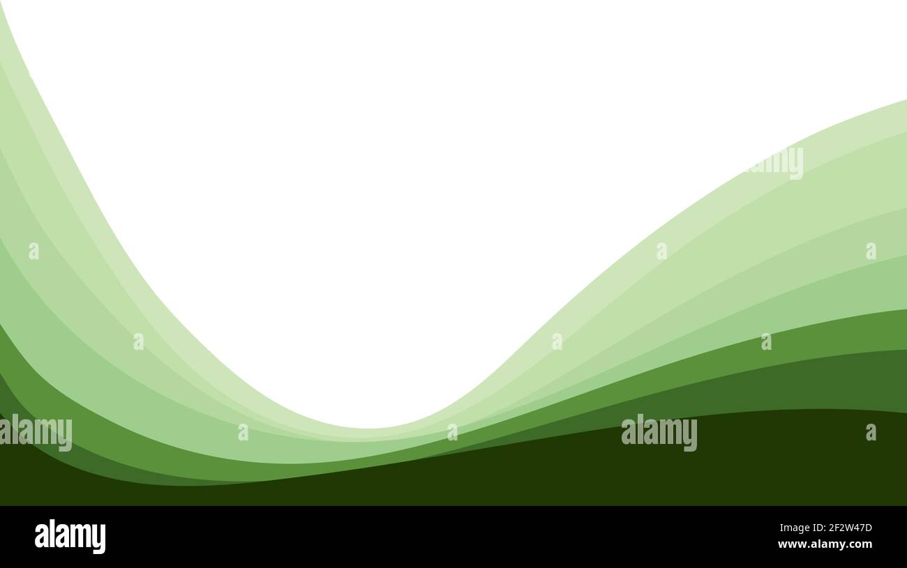 vector green colour wave background Stock Vector Image & Art - Alamy