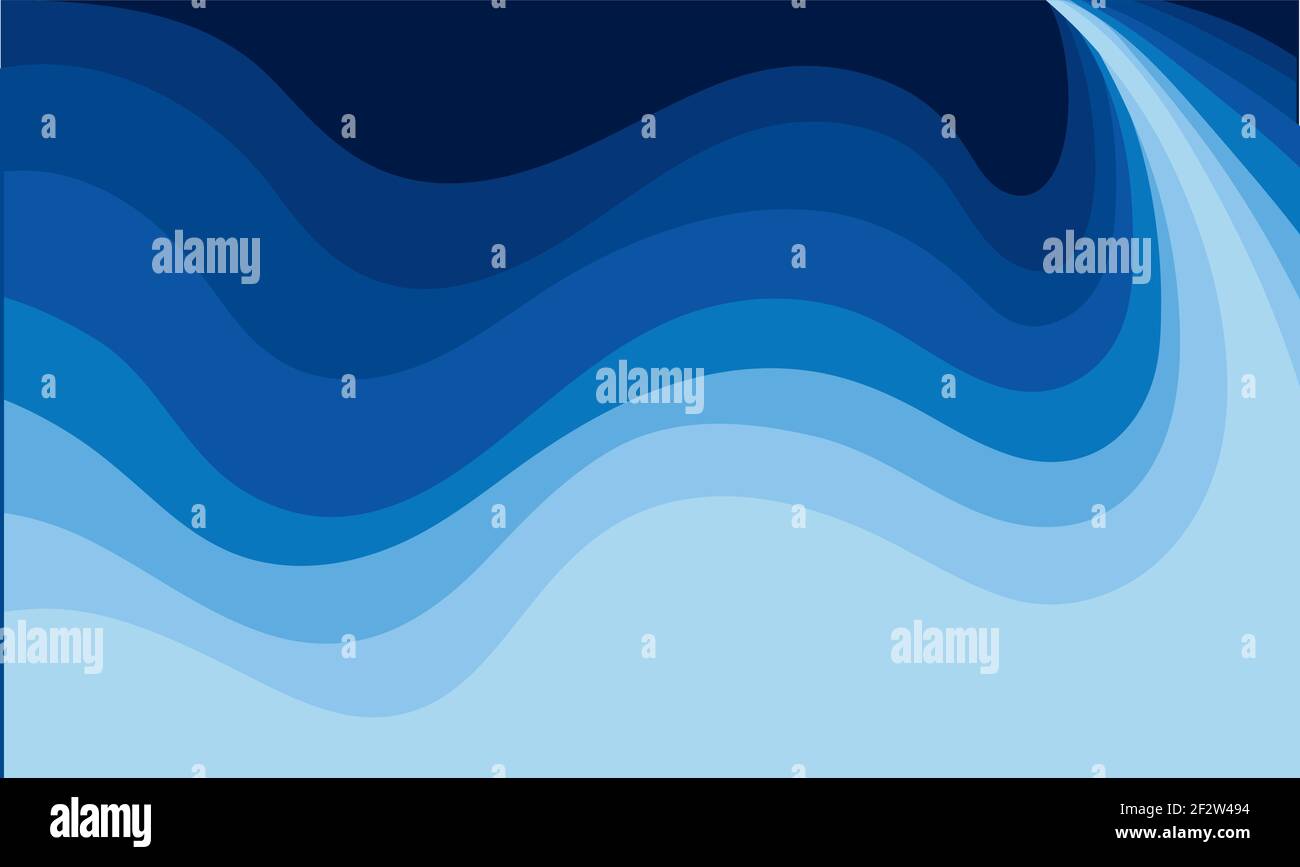 vector blue colour wave background Stock Vector Image & Art - Alamy