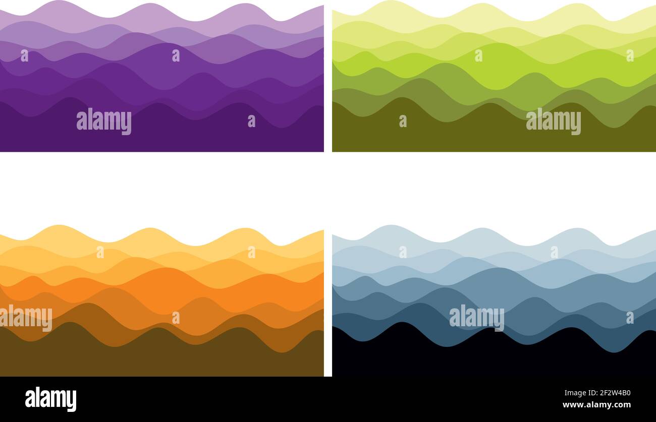 vector colour wave background Stock Vector Image & Art - Alamy