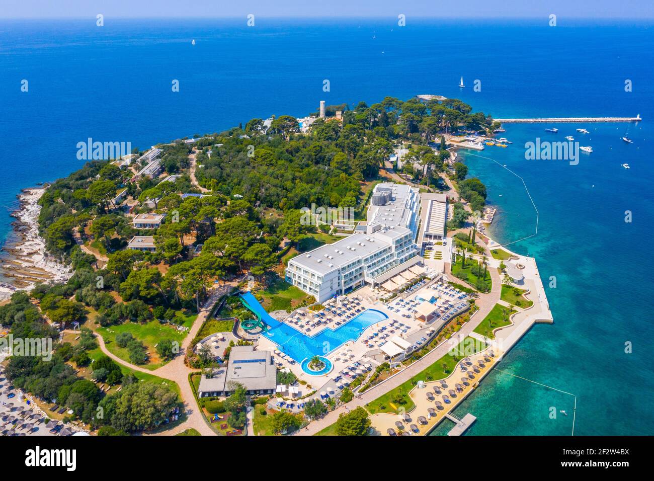 Aerial view of Saint Nikola island near Porec, Croatia Stock Photo - Alamy