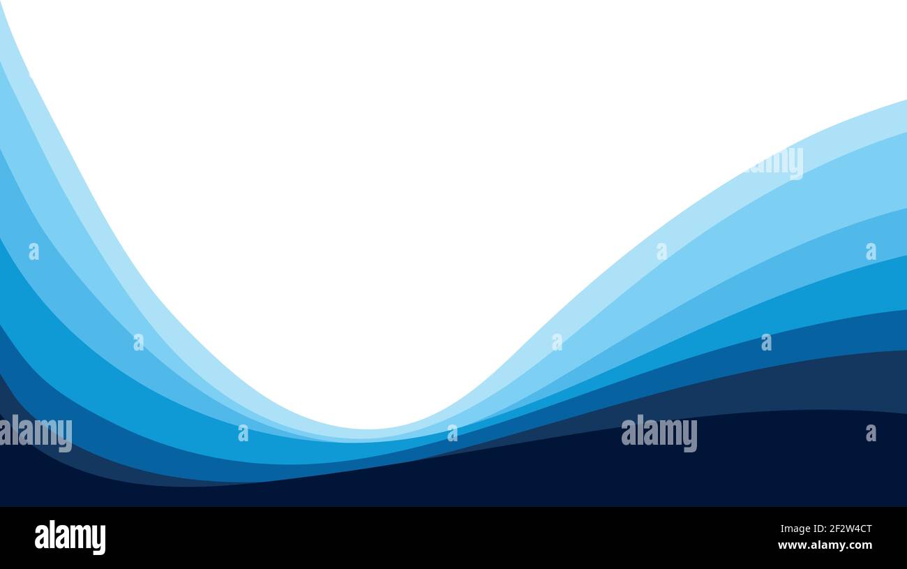 vector blue colour wave background Stock Vector Image & Art - Alamy